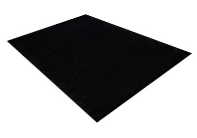 ETON PLUS carpet black, one-color, uniform, plain 350x400 cm