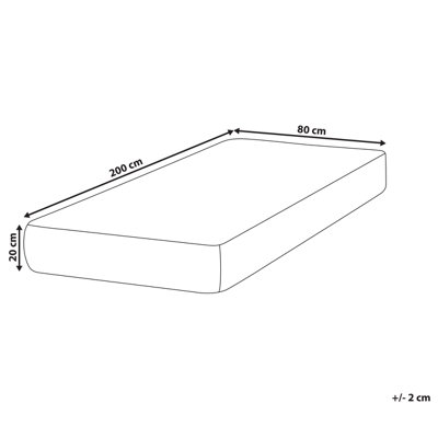 EU Small Single Size Memory Foam Mattress with Removable Cover Medium FANCY