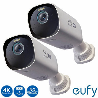 eufyCam 3 Solar 4K Add-On Camera 2 Pack - No Monthly Fees, Integrated ...