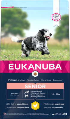 Eukanuba Senior Medium Breed Fresh Chicken 3kg | DIY at B&Q