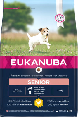 Eukanuba Senior Small Breed Fresh Chicken 3kg | DIY at B&Q