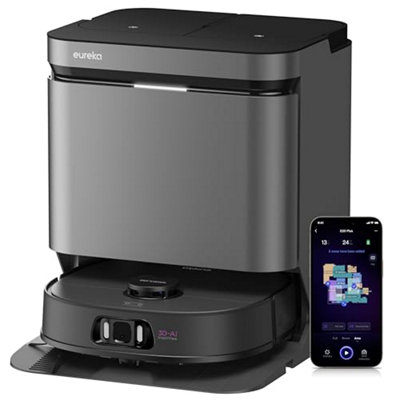 Eureka J 15 Pro Robot Vacuum & Mop, 16200 Pa, FlexiRazor Anti-Hair ...