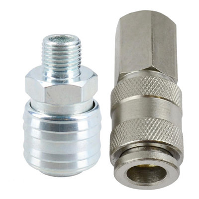 EURO Air Line Hose Compressor Fittings Connector Female Quick Release 2 ...