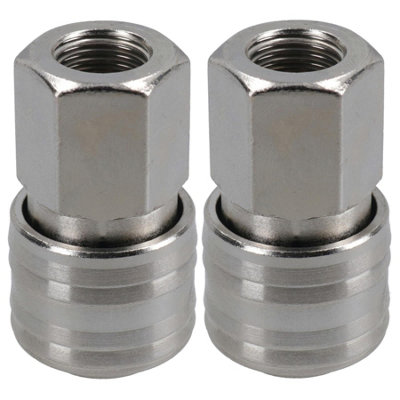 Euro Air Line Quick Release Hose Coupler Connector 1/4 BSP Female ...