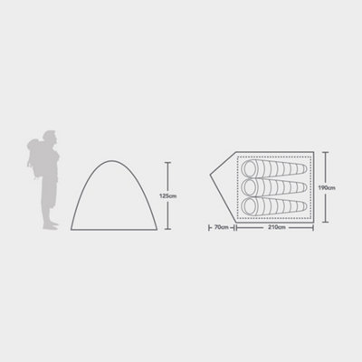 Eurohike Gaia III Eco 3 Man Tent with Porch