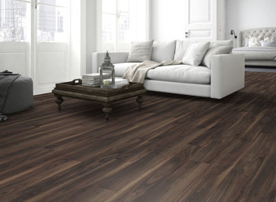 Eurohome Art 12mm Pure Plus - Dark Walnut - Laminate Flooring - 1.51m² Pack