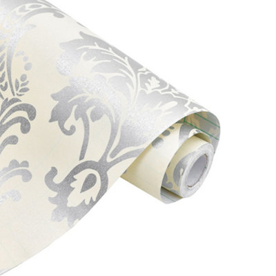 European Style Damascus pattern Textured PVC Self Adhesive Wallpaper ...