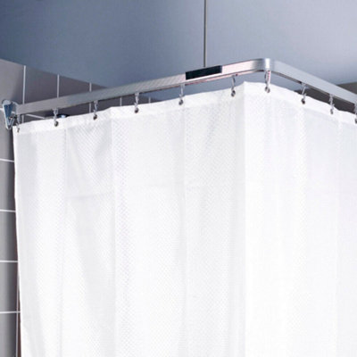 Euroshowers Bendi Track 300cm Shower Curtain Track - Chrome