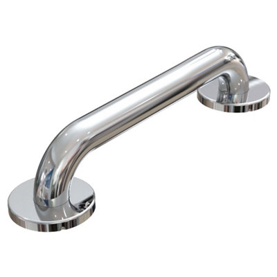 EUROSHOWERS Polished Stainless Steel Grab Rail - 12"/30cm