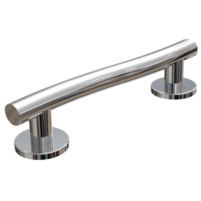 EUROSHOWERS Wave Polished Stainless Steel Grab Rail - 12"/30cm