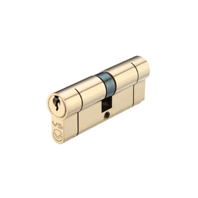 Eurospec Polished Brass MP5 90MM EURO DOUBLE CYLINDER - KTD ...