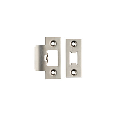 Eurospec Satin Stainless Steel Forend Strike & Fixing Pack To Suit ...