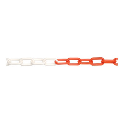 EV Red/White Safety Chain 6mm x 25m EVH1 Qty 1