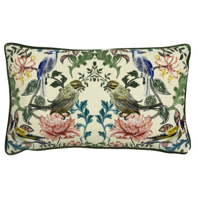 Evans Lichfield Heritage Birds Rectangular Polyester Filled Cushion ...