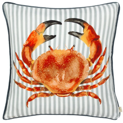 Evans Lichfield Salcombe Crab Piped Feather Rich Cushion