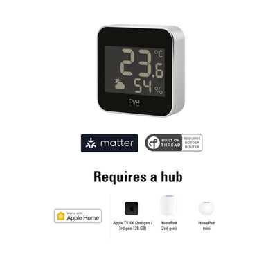 Eve Weather (Matter) Smart Weather Station for temperature, humidity ...