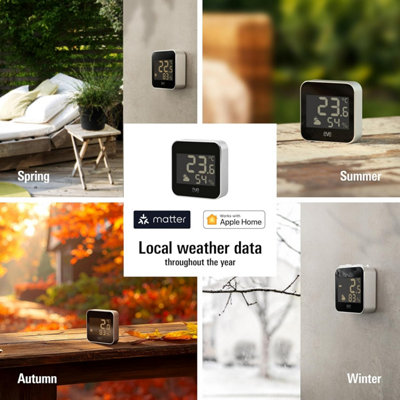 EVE WEATHER (MATTER) SMART WEATHER STATION FOR TEMPERATURE, HUMIDITY ...