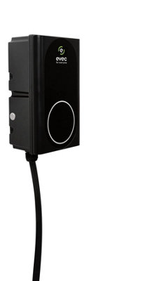 evec 7.4kW Electric Vehicle (EV) Charger With Tethered Cable, Type 2 ...