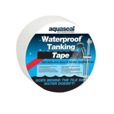 Everbuild 10M Aquaseal Wet Room Kit Joint Corner Tape Waterproof ...