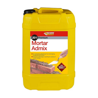 Everbuild 201 Mortar Admix 25L - Air-Entraining Plasticiser for Smooth ...