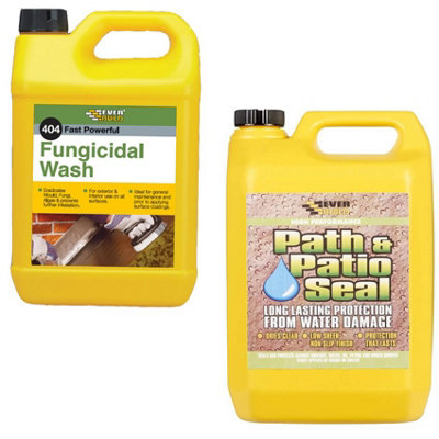 Everbuild 404 Fungicidal Path Drive Wash Algae Remover and 405 Stone ...