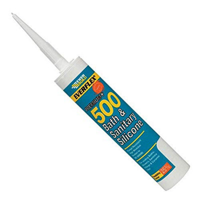 EVERBUILD 500IV Everflex 500 Bath & Sanitary Silicone C3 295ml Ivory