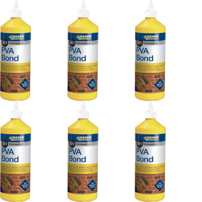 Everbuild 501 Universal PVA Bond, 500 ml (Pack of 6) | DIY at B&Q
