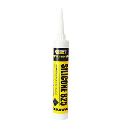 Everbuild 825 Low Modulus Neutral Cure Sealant White - 380ml | DIY at B&Q