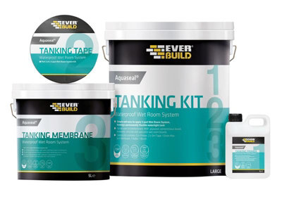 Everbuild Aquaseal Wet Room System Kit - Large Set - Complete ...