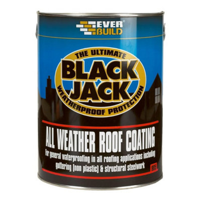 Everbuild Black Jack 905 All Weather Roof Coating 25L - Fibre ...