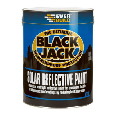 Everbuild Black Jack 907 Solar Reflective Paint Silver, 25L - Heat ...