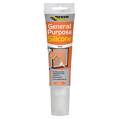 Everbuild EASIGPSCL General Purpose Silicone Sealant - Clear - 80 ml