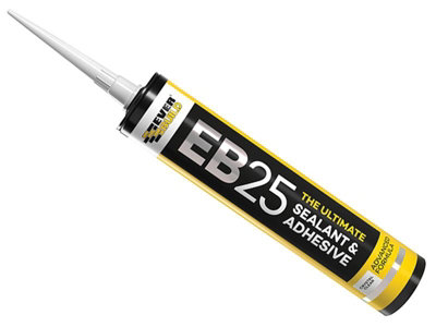 Everbuild EB25 Clear Hybrid Sealant and Adhesive - 300ml for Strong Bonding