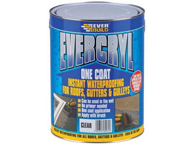 Everbuild EVCCL01 EVERCRYL One Coat Clear 1kg EVBEVCCL01 | DIY at B&Q