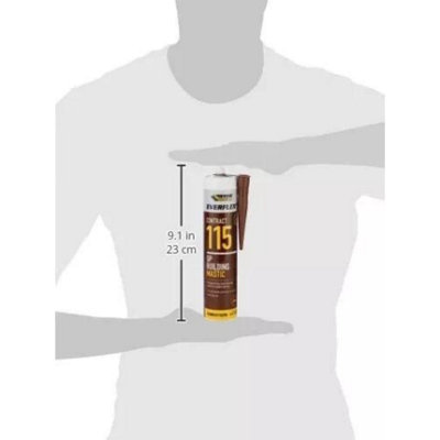 Everbuild Everflex 115 Contract GP Building Mastic, Brown, 285 ml