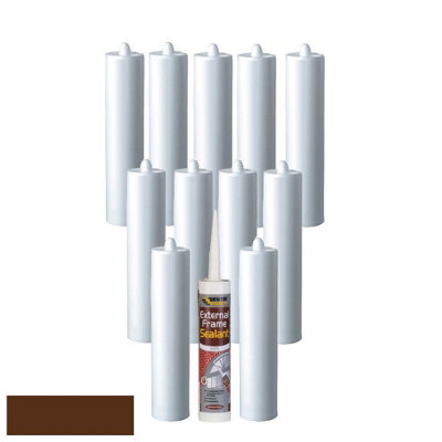 Everbuild External Frame Sealant Brown C3 Size Cartridge Pack of 12