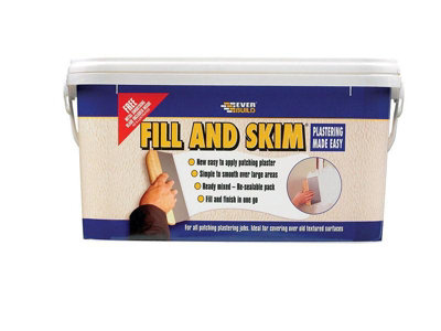 Everbuild Fill & Skim 5 Litre Tub - High-Quality Plaster Alternative