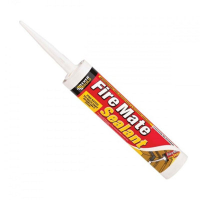 EVERBUILD "FIREMATE SEALANT" FIRE-RATED INTUMES FILLER, 295ML -WHITE ...