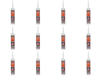 Everbuild General Purpose Silicone, Clear, 310 ml 12GPSTR(n) (Pack of 12)