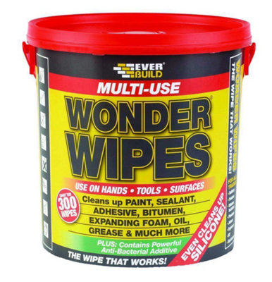 Everbuild GIANTWIPE Giant Wonder Wipes (Tub 300) EVBGIANTWIPE
