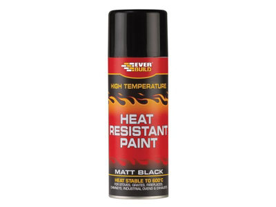 Everbuild Heat Resistant Paint 400ml for High Temperatures