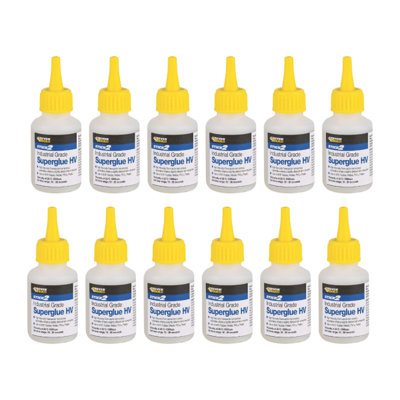 Everbuild HV20 Stick 2 Industrial Grade High Viscosity Glue, Clear, 20 ...