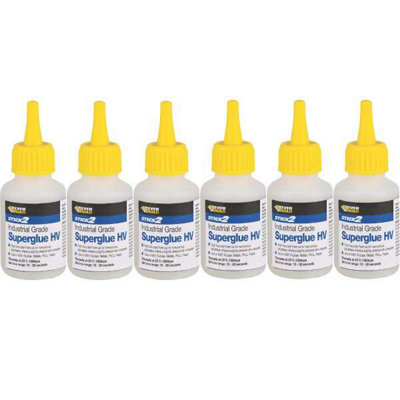 Everbuild HV20 Stick 2 Industrial Grade High Viscosity Glue, Clear, 20 ...