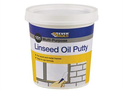 Everbuild MPN05 101 Multi-Purpose Linseed Oil Putty Natural 500g ...