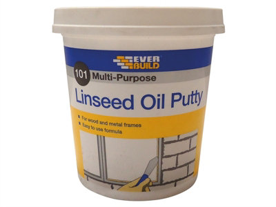 Everbuild MPN1 101 Multi-Purpose Linseed Oil Putty Natural 1kg EVBMPPN1KG