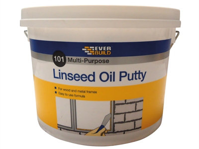 Everbuild MPN5 101 Multi-Purpose Linseed Oil Putty Natural 5kg EVBMPPN5KG