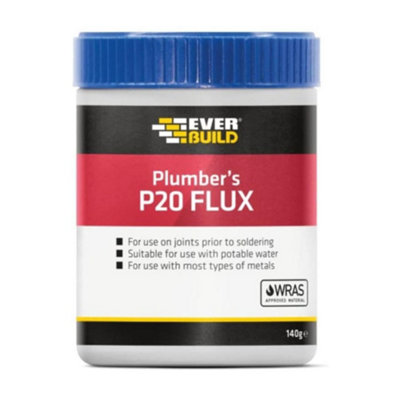 Everbuild P20 Flux Soldering Paste - White, 140g - Self-Cleaning ...