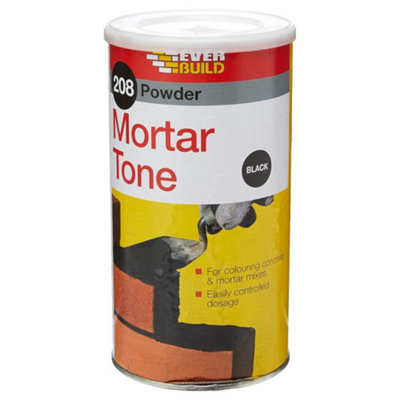 Everbuild PMTBK1 208 Powder Mortar Tone Black 1kg EVBPMTBK1
