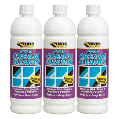 Everbuild PVCC1 PVCU Cream Cleaner 1L (Purple Bottle) (Pack of 3) | DIY ...