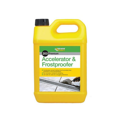 Everbuild Sika 203 Accelerator & Frostproofer 5 Litre Multi Colour (One ...